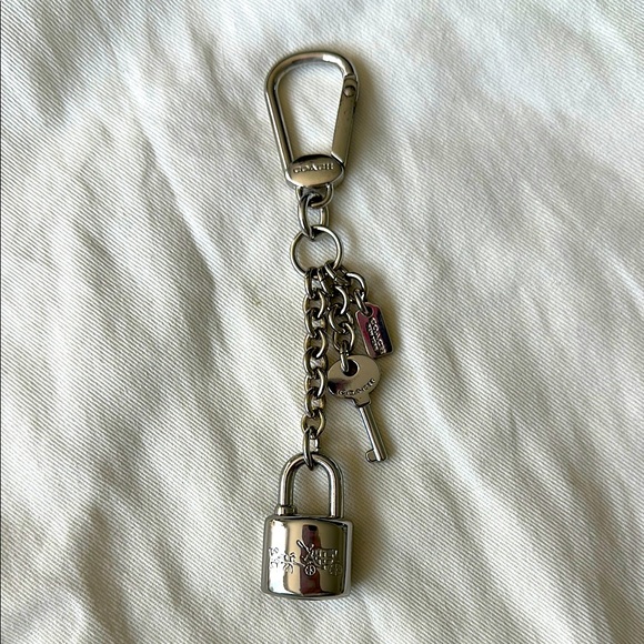 Coach | Accessories | Coach Purse Charm Key Fob Lock And Key | Poshmark
